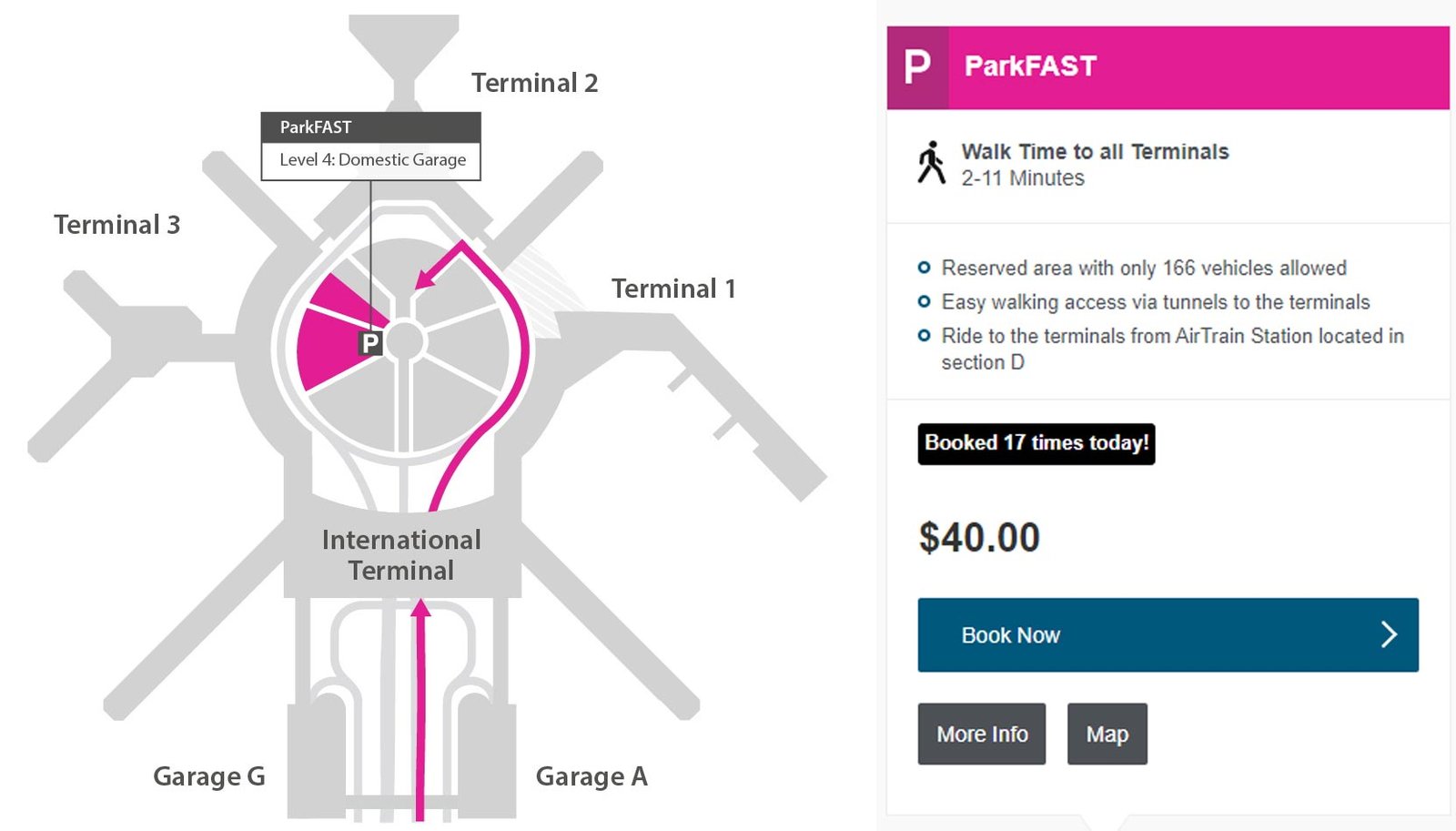 Parking San Francisco Airport SFO Long Short Term Rates
