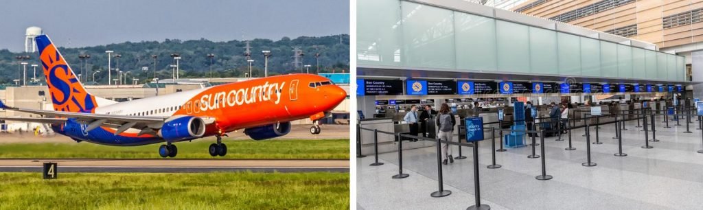Sun Country Airlines at the San Francisco International Airport SFO